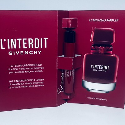 GIVENCHY L'interdit Eau de Parfum Rouge Ultime Sample Spray .03oz / 1 ...