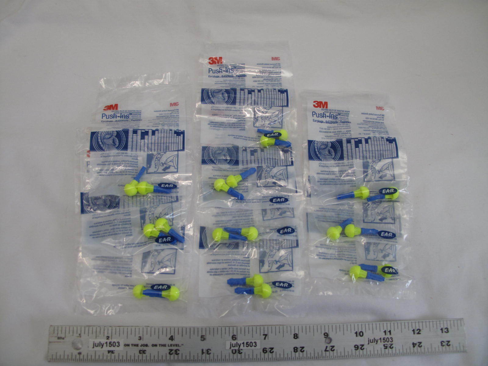 10 Pair NEW 3M Push-In Reusable Ear Plugs, Uncorded NRR28 28dB 318-1000 ...