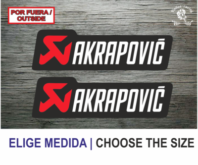 Sticker vinyl decal vinyl Aufkleber Adesivi Autocollant AKRAPOVIC ...