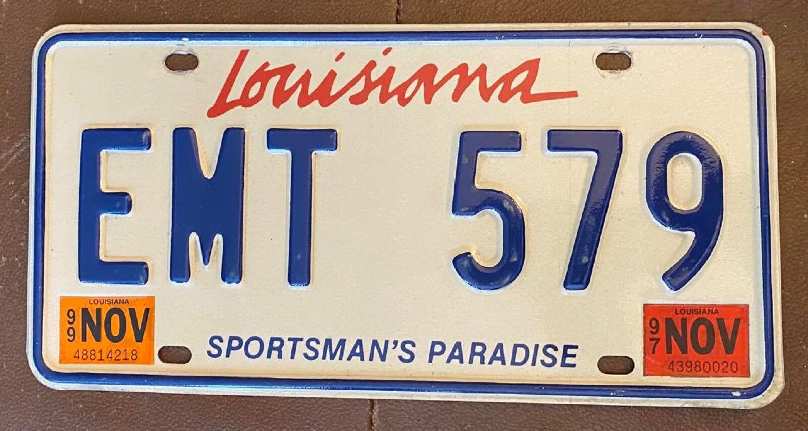 Louisiana 1999 License Plate HIGH QUALITY # EMT 579 | eBay