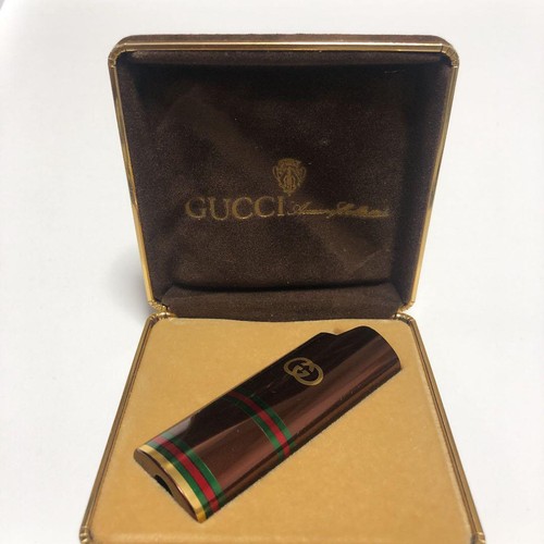 Vintage GUCCI Old Gucci BIC Disposable Lighter Case and Lighter Holder ...