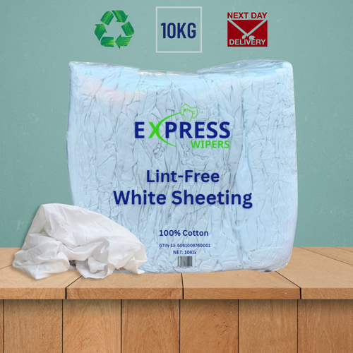 Lint-Free White Cleaning Rags 100% Cotton Sheet Industrial Wipers ...