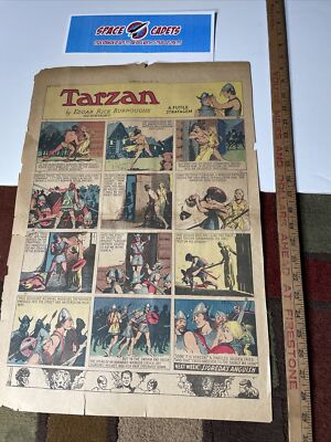 Tarzan Edgar Rice Burroughs July 28, 1935 Comic Sunday Strips Full Page ...