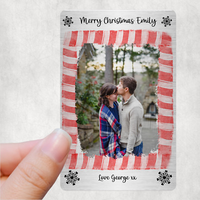 Personalised Photo Wallet Purse Insert, Xmas Gift Card Keepsake, gift ...