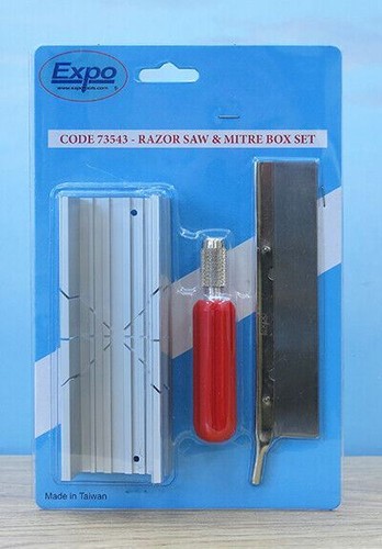 RAZOR SAW AND MITRE BOX SET Expotools 73543 | eBay