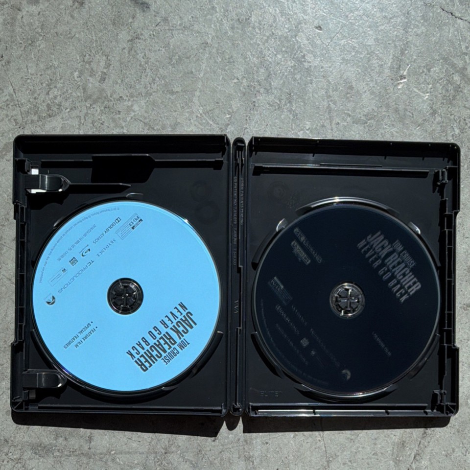 Jack Reacher: Never Go Back 4K Ultra HD Blu-ray Edward Zwick Tom Cruise ...