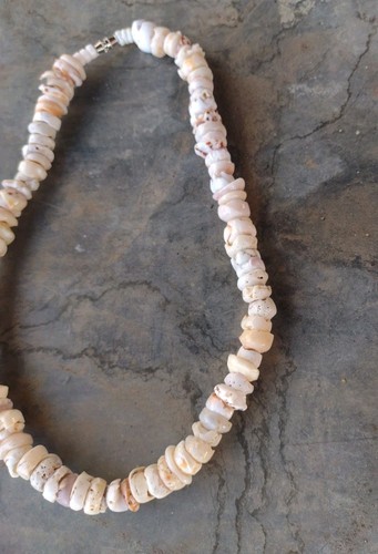 18" Vintage Authentic Hawaiian Style PUKA Necklace - Real Shells 70 ...