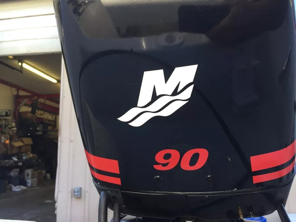 Mercury Outboard decals stickers Marine Vinyl set 25 - 90 hp Free USA ...