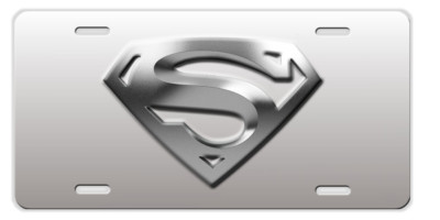 Superman Logo Emblem Quality Vanity Aluminum license plate Tag 6" x 12 ...