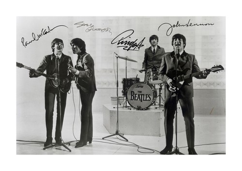 The Beatles 4 A4 signed mounted photograph picture poster Choice of ...