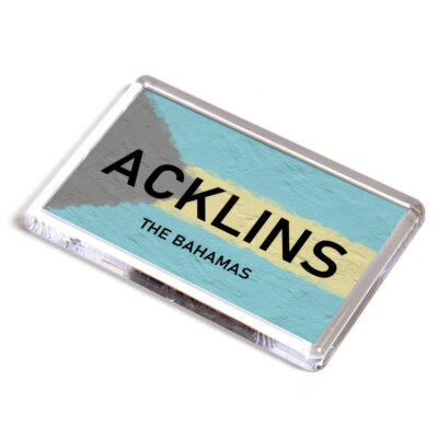 FRIDGE MAGNET - Acklins - The Bahamas Flag | eBay UK