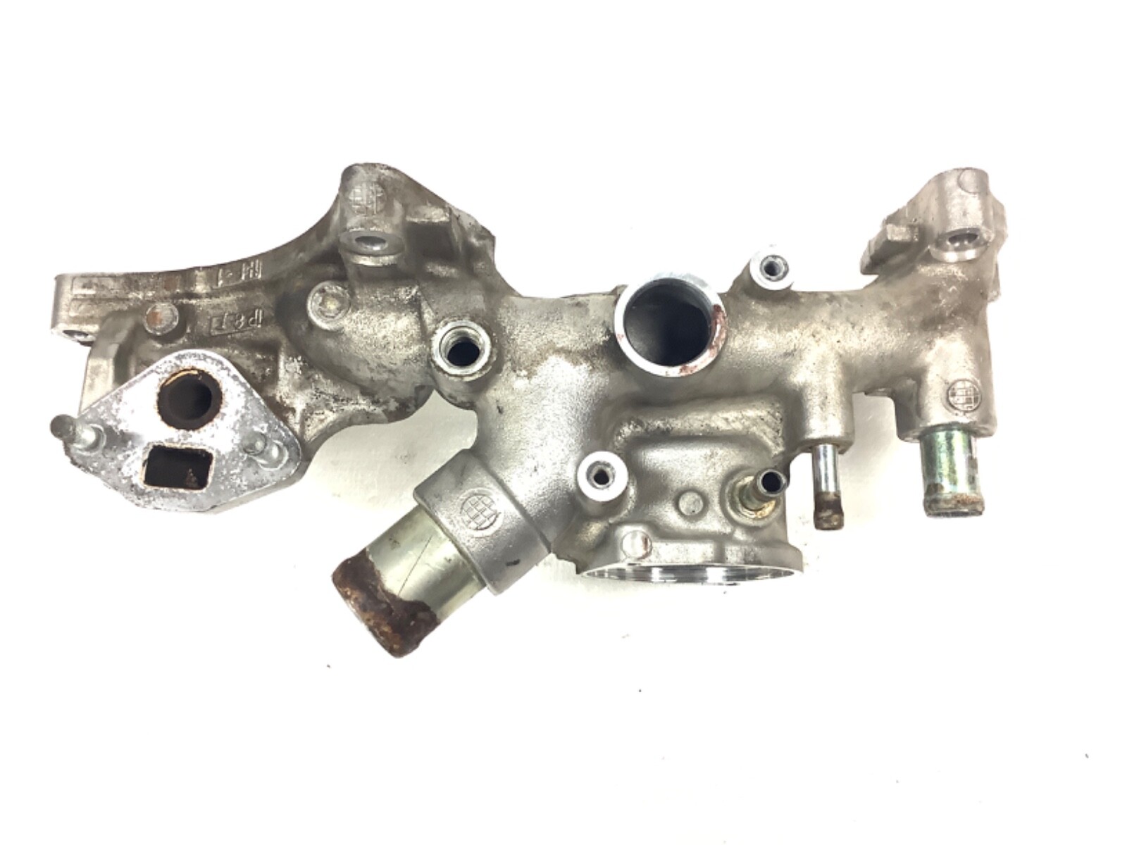 00-02 Accord V6 Water Passage Engine Coolant Manifold Thermostat ...
