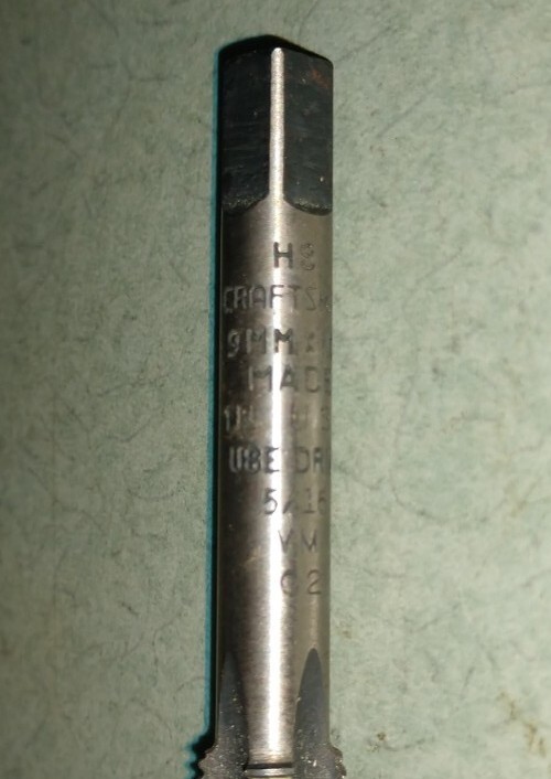 Craftsman Vintage Tap - HS 9mm x 1.00 - Right Hand - Used - Good ...