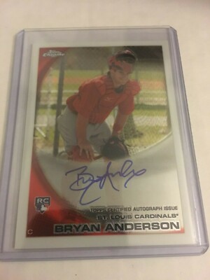 2010 Topps Chrome BRYAN ANDERSON RC Autograph auto | eBay