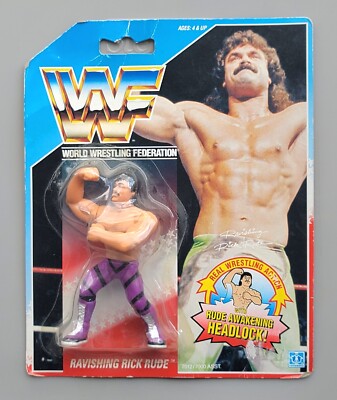 wwf ljn hasbro wrestling superstars series 6 rick rude wresting figure ...