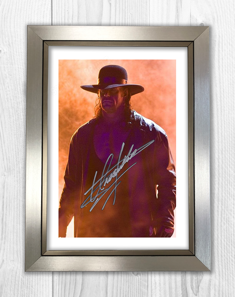 The Undertaker (2) A4 signed mounted photograph picture poster. Choice ...
