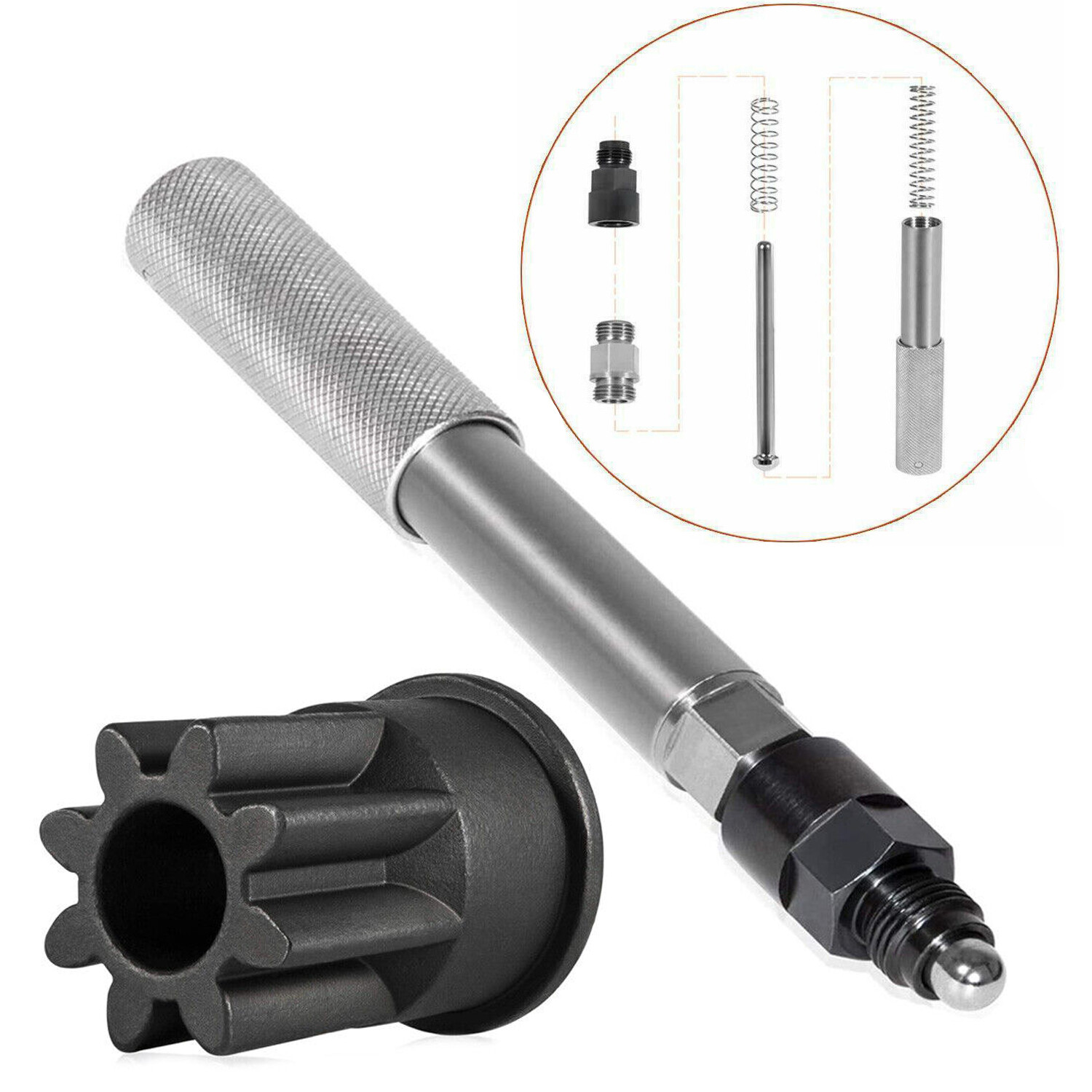 Timing Pin and Adapter & Engine Barring Socket Tool for Caterpillar CAT ...
