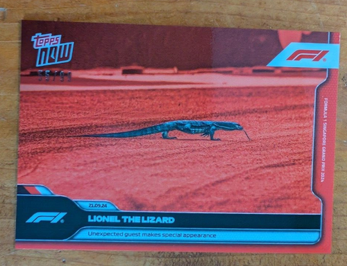 2024 Topps Now F1 Lionel the Lizard Red Parallel 55/99 Formula 1 #56 | eBay