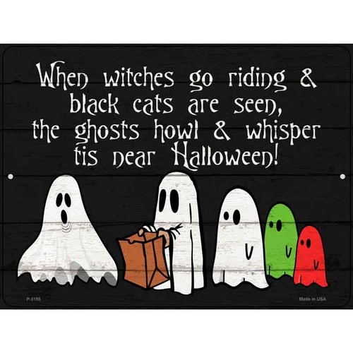 Ghosts Trick or Treat Costumes Novelty Metal Parking Sign | eBay