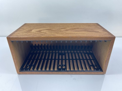 Vtg Wood CD Storage Rack Holder Organizer Display Holds 20 | eBay