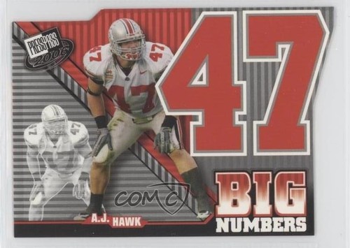 2006 Press Pass Big Numbers AJ Hawk #BN16 Rookie RC | eBay