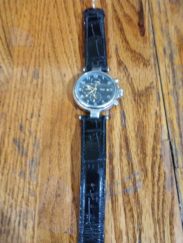 Stauer 27 Jewel Men's Wrist Watch With Leather Strap | eBay