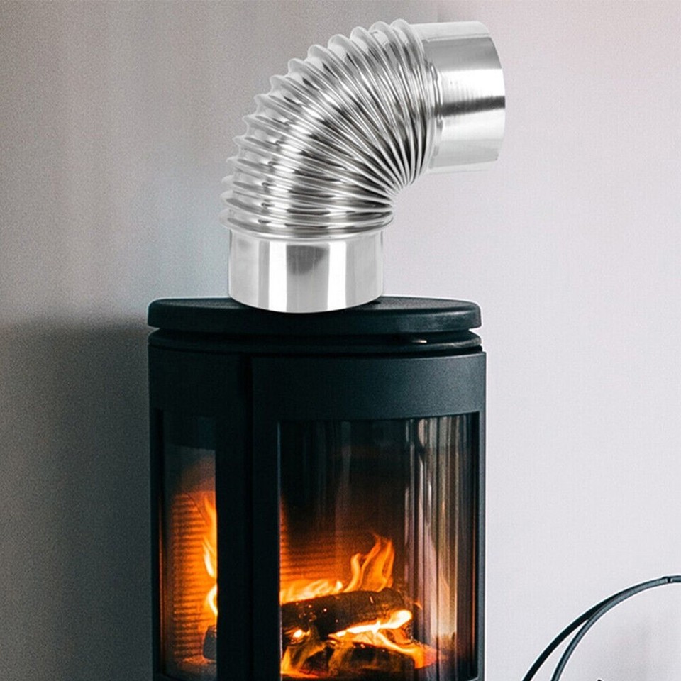 Sturdy Stainless Steel Elbow Chimney Liner Bend for Multi Flue Stove ...