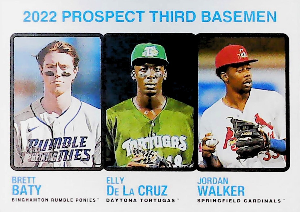 2022 Topps Heritage Prospect Elly De La Cruz Brett Baty Jordan Walker ...
