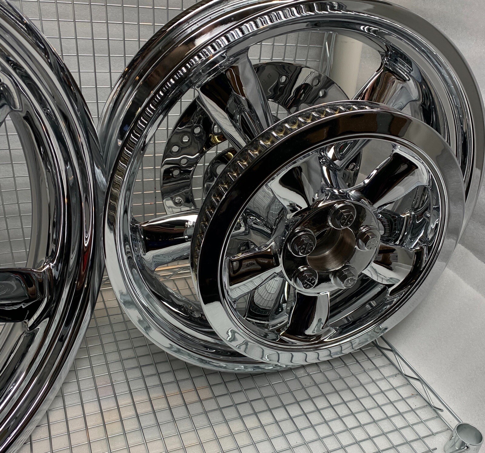 Harley Chrome Wheels pulley Rotors FORKS Dyna Switchback Rims 2013 -17 ...