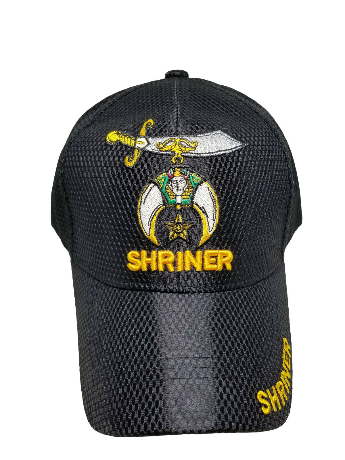 Shriners Baseball Cap Black Shriner Hat Sphinx Crescent Scimitar ...