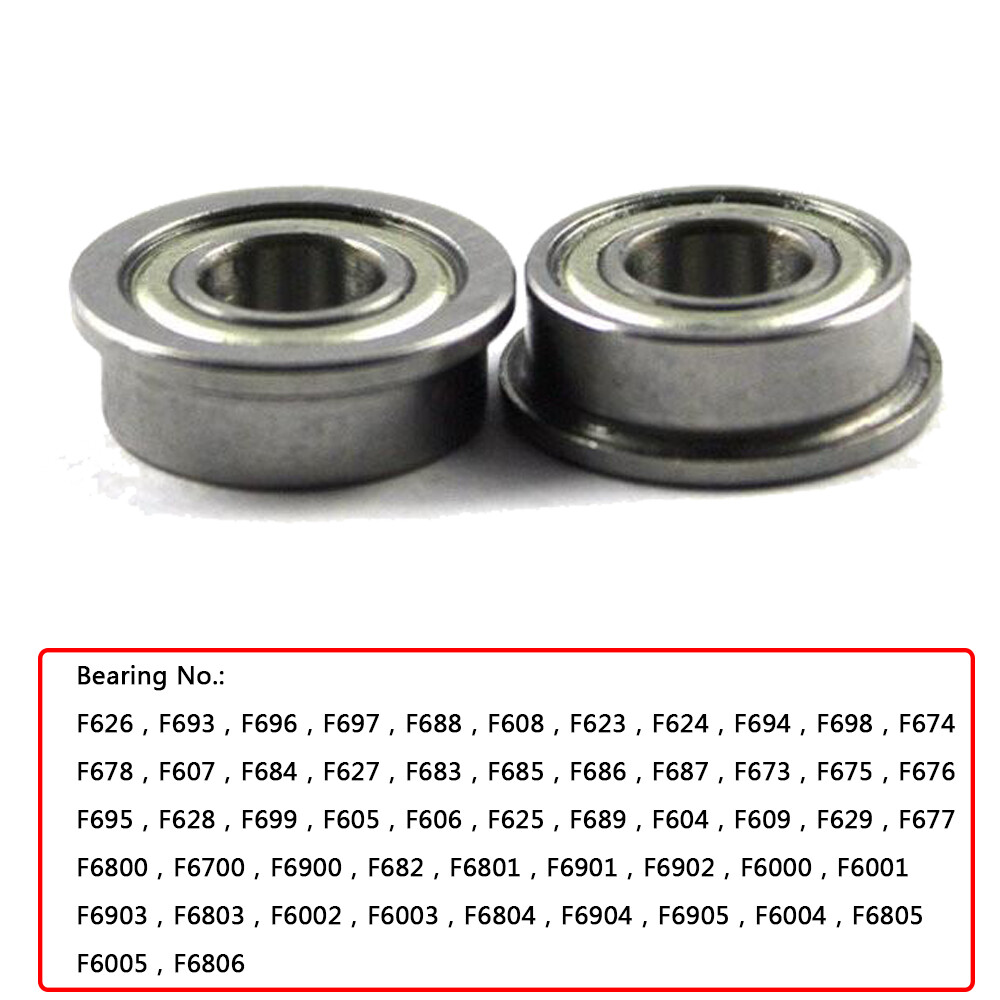 Flange Deep Groove Ball Bearing Miniature Shielded F604 to F6905 Bore ...