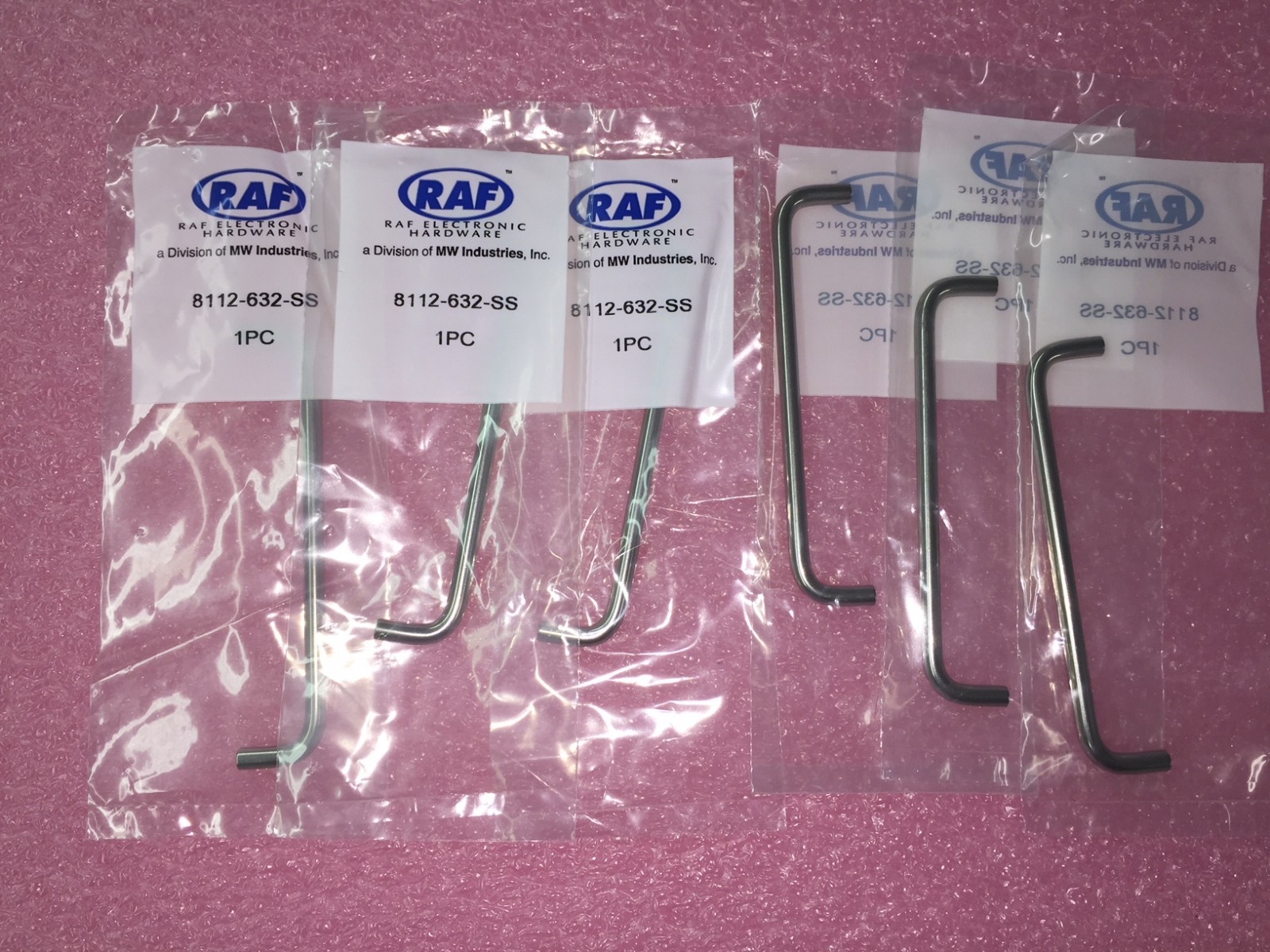 (5 piece lot) 8112-632-SS, RAF, Round Internal Thread Handles | eBay