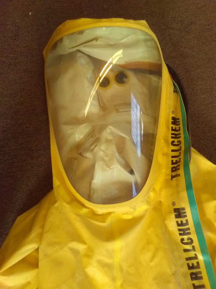 Trellchem VPS Vapor Hazmat protection Encapsulated suit Heavy rubber XL ...