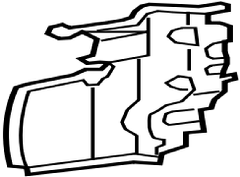 53293-35010 Toyota Deflector, radiator side, rh 5329335010, New Genuine ...