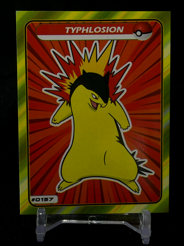 STICKER POKEMON Gold & Silver Gigamax 2025 #021 TYPHLOSION Peru Edition ...