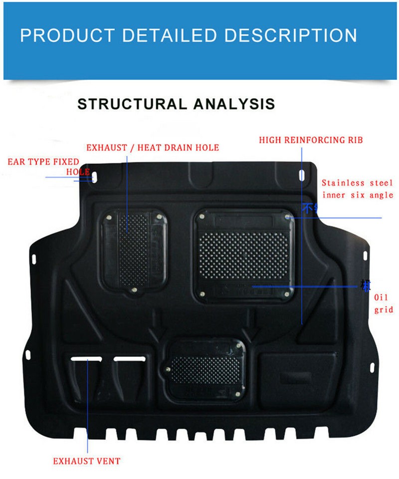 Front Engine Splash Shield Under Cover Assembly For Mazda Mazda3 2.0T ...