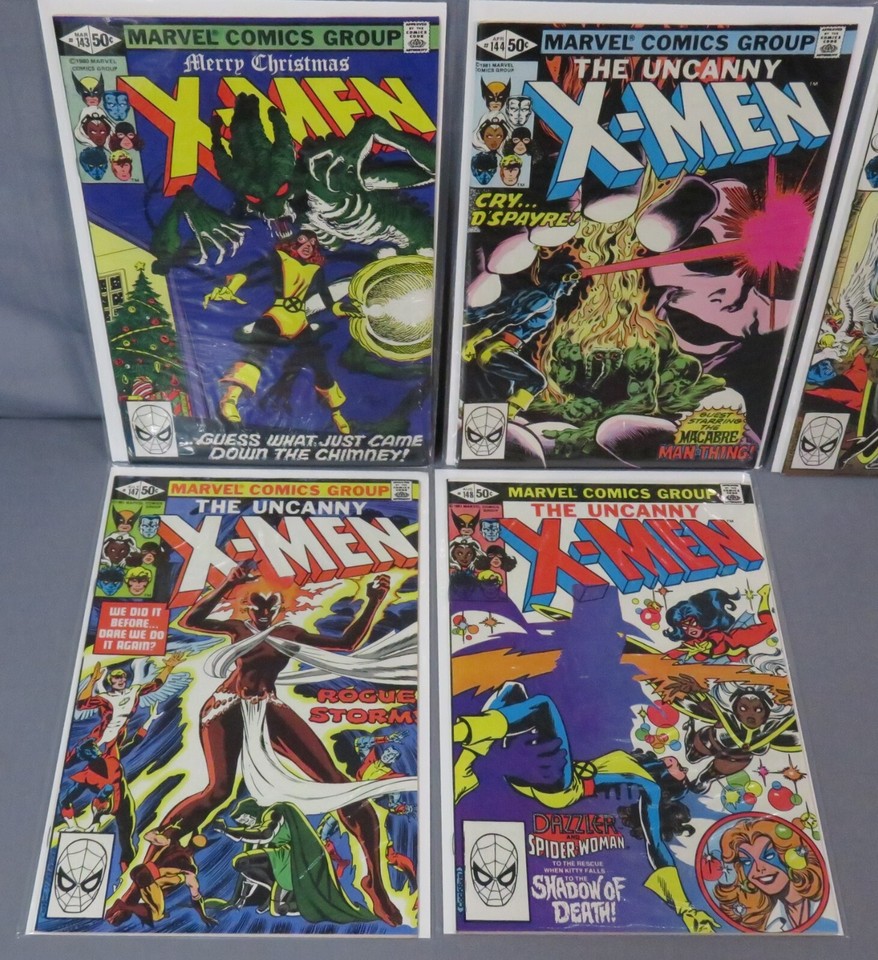 UNCANNY X-MEN #143 144 145 146 147 148 149 (1st Caliban, 7 Book Run ...