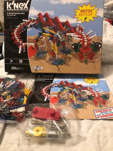 K'NEX K'NEXOSAURUS REX Building SET with Motor 255 piece DINOSAUR Kit ...