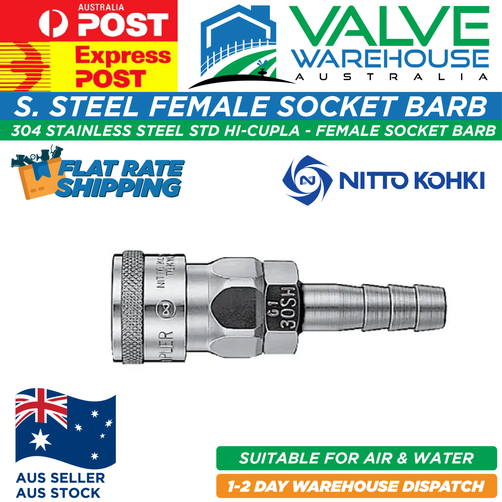 QUICK CONNECT COUPLINGS, SOCKETS & FITTINGS - NITTO | eBay