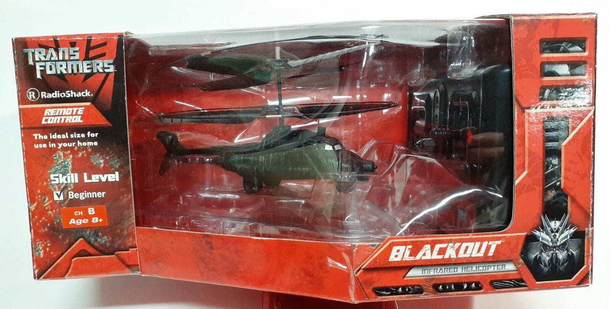 Radio Shack Radio Controlled Helicopter Transformers Blackout Infrared