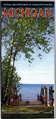Michigan Official 2009 Department of Transportation State Map | eBay