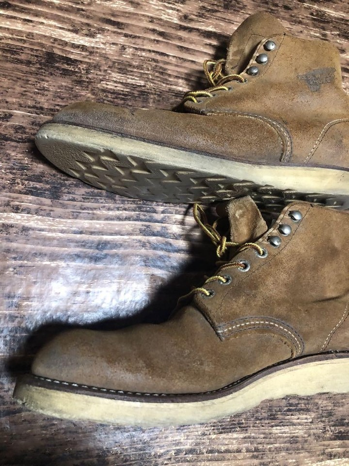 Red Wing 8181 Lace-up Hook Work Boots Men's Size US10 D Brown Suede ...