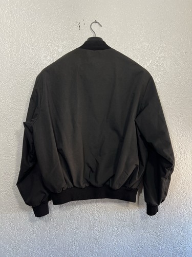 Vintage 80s Audi Dunbrooke Pla-Jac Bomber Jacket Lined Black Boxy XL ...