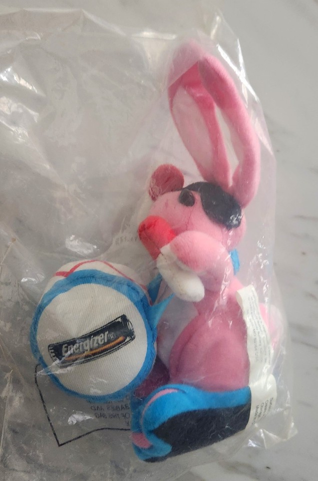 Energizer Bunny Vintage 7" Pink Bean Bag Toy Plush 1997 Drum SEALED | eBay
