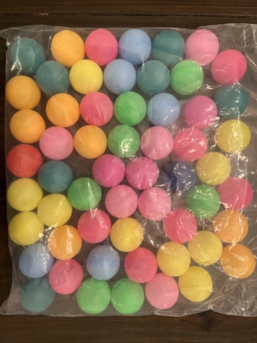 Ping Pong Balls 50 Pack Colored Ping Pong Balls Bulk 2.4G, 40Mm ...