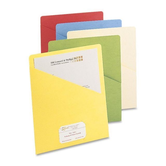 Smead Smd-75425 Slash Pocket File Jacket - Letter 8.5" X 11" 25 / Pack ...