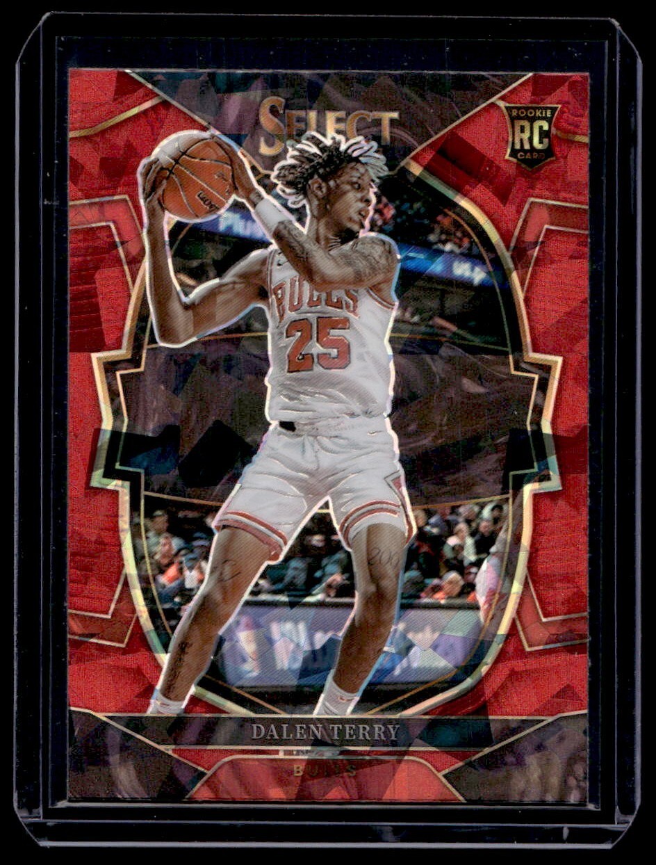 2022-23 Panini Select Dalen Terry Red Cracked Ice Prizm Concourse RC ...