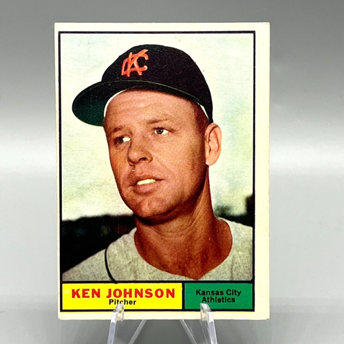 1961 TOPPS #24 KEN JOHNSON PITCHER Kansas City Athletics | eBay