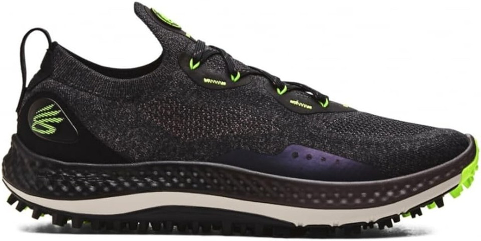 Under Armour UA Charged Steph Curry Spikeless Golf Shoes Black Ash ...