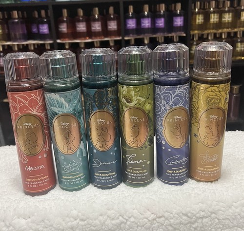 LOT Of 6 Bath&Body Works Fine Fragrance Disney Princess Body Mist ...